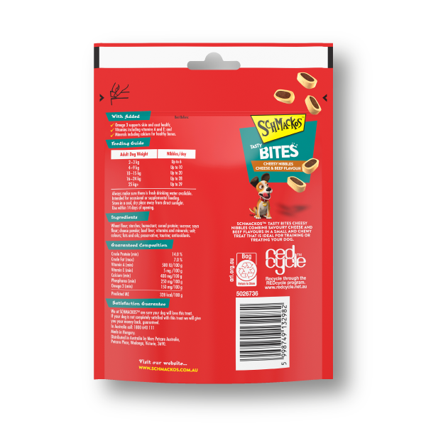 CHEESY NIBBLES CHEESE & BEEF | Dog Treats | SCHMACKOS™